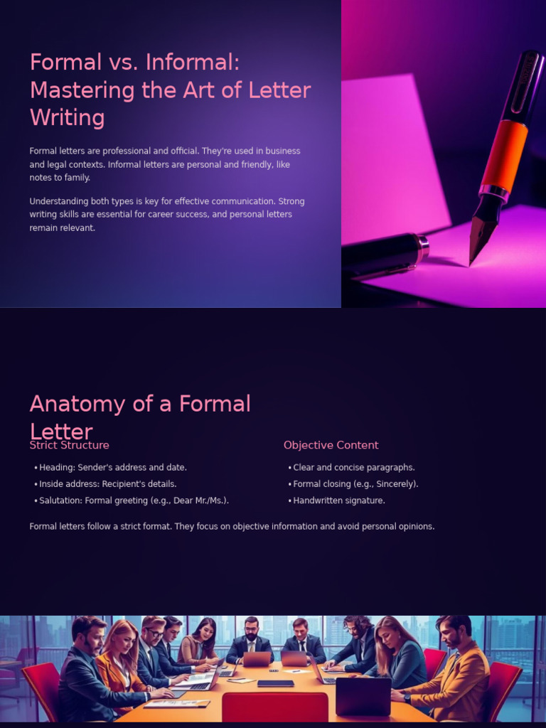 Mastering Formal and Informal Letters | PDF | Communication | Information