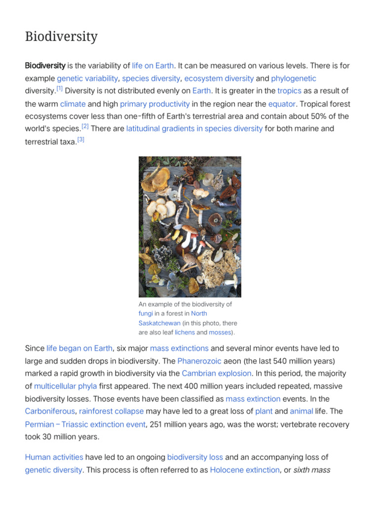 Biodiversity | PDF | Biodiversity | Protected Area