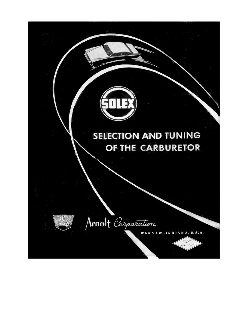 Manual Solex Antigo | PDF