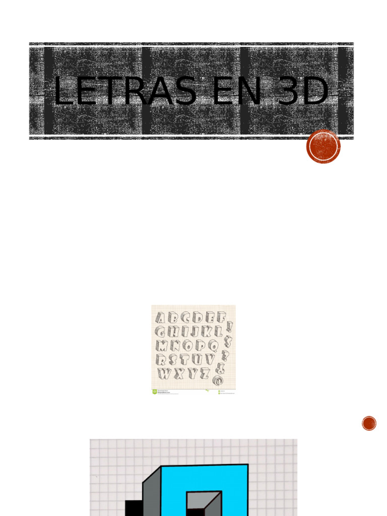 Letras en 3d 5to | PDF