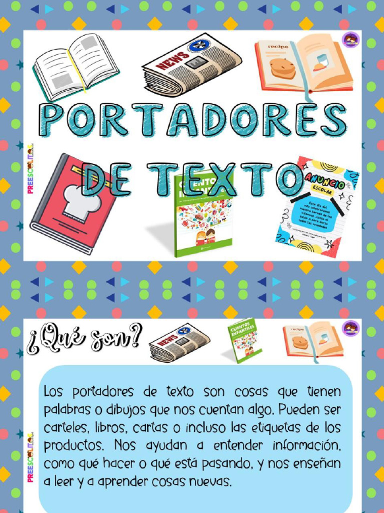 Anexo Laminas de Los Portadores de Texto | PDF