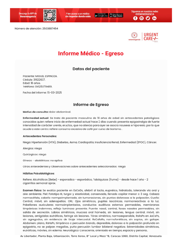 Informe-medico-egreso-31622637-2503887454-15-03-2025 | PDF