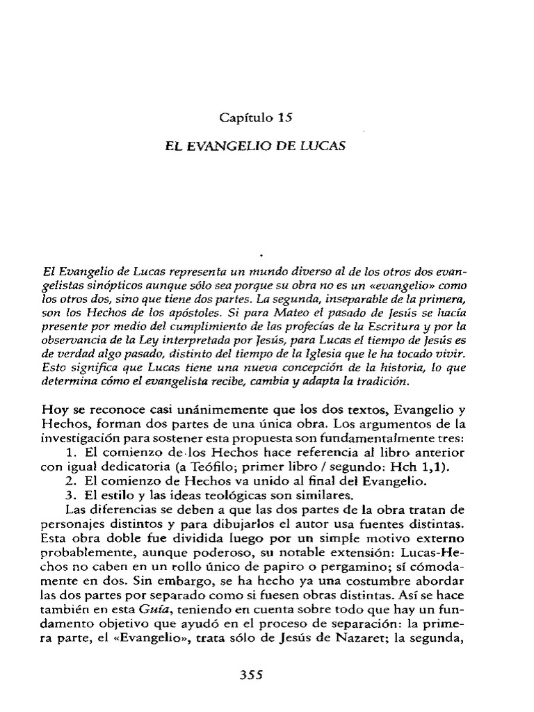 San Lucas Piñero | PDF | Jesús | Evangelio De Lucas