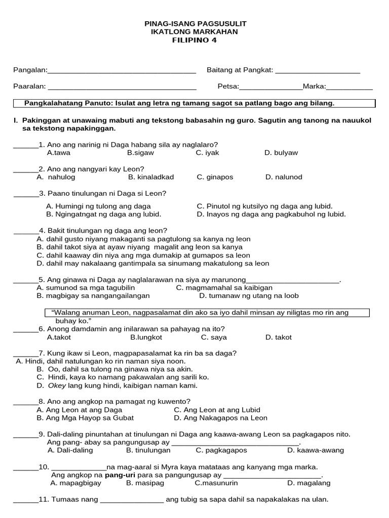 Filipino_G4_Final | PDF