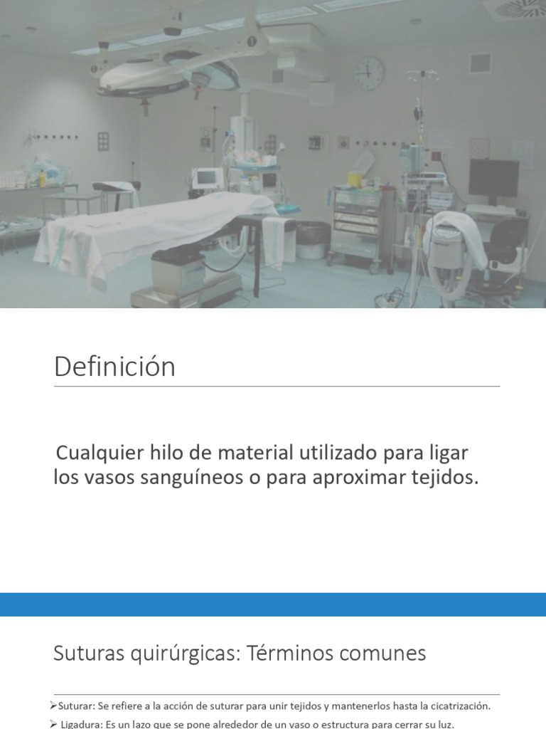 Suturas | PDF | Sutura Quirúrgica | Cirugía