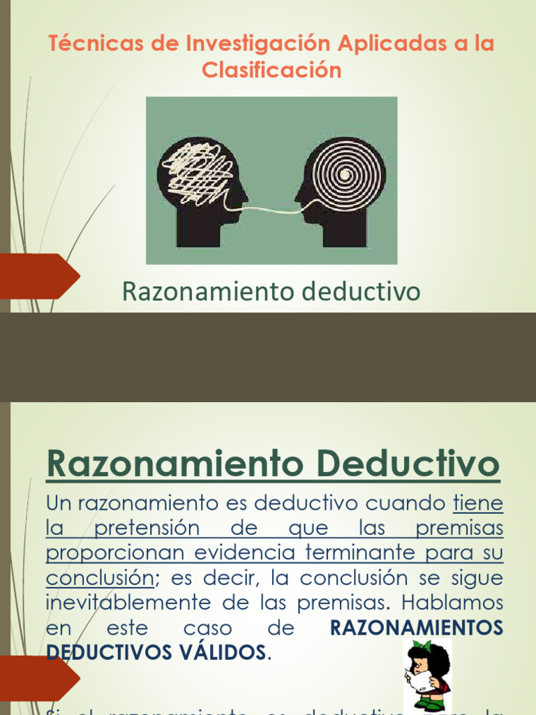 Razonamiento Deductivo | PDF