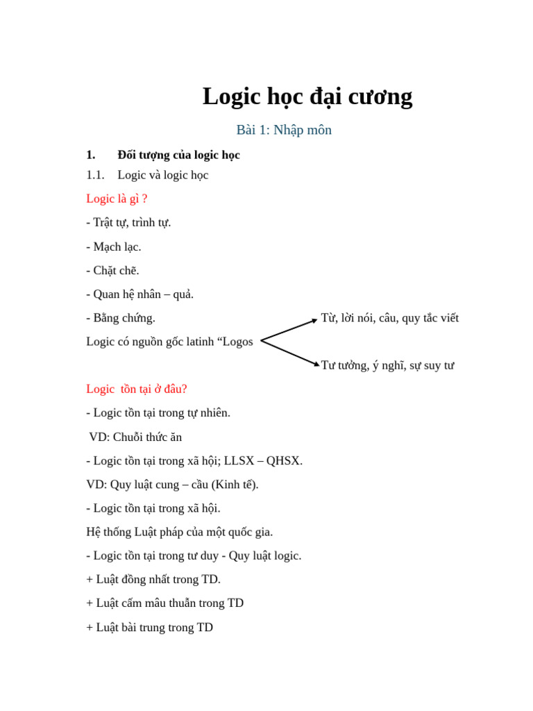 Logic học đại cương | PDF