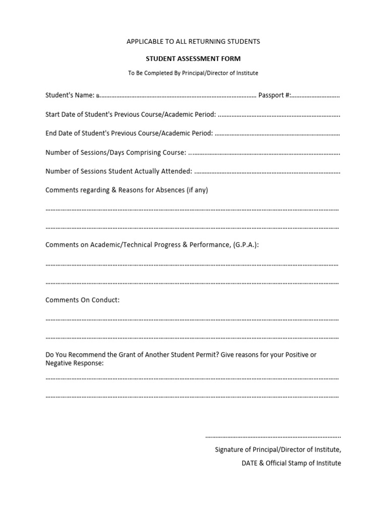 Student Permit Application Requirements Forms Pages | PDF