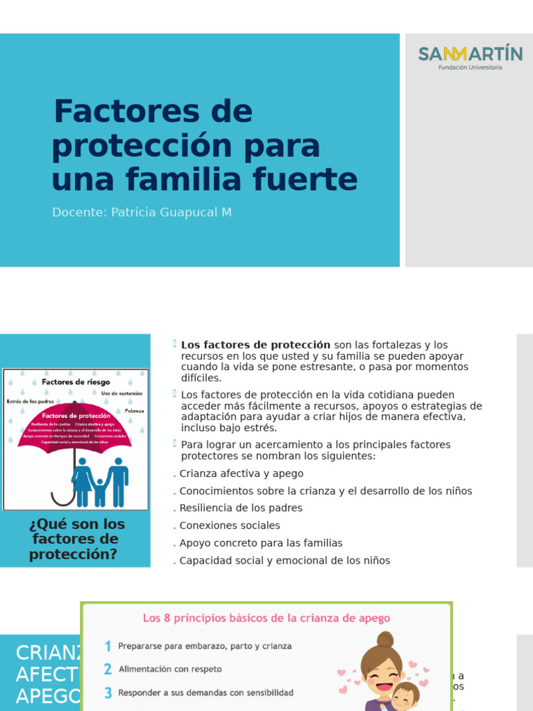 Factores Protectores en Desarrollo Infantil | PDF | Teoría de apego ...