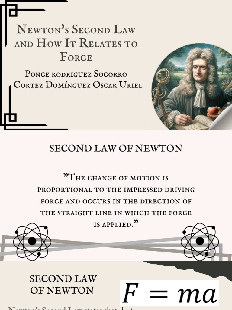 2da Ley de Newton y Su Relación Con La Fuerza. | PDF | Force | Acceleration