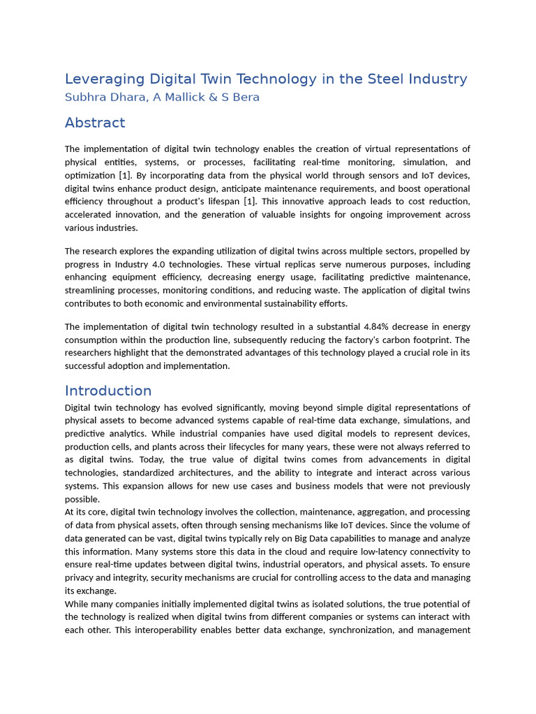 Digital Twin | PDF | Internet Of Things | Simulation