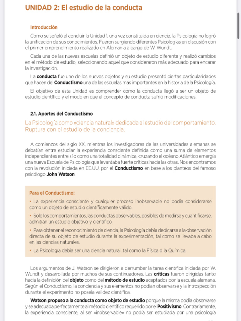 Guía Conductismo | PDF