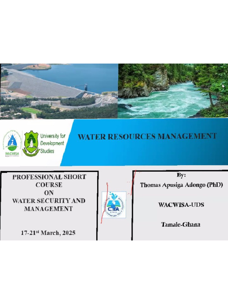 Water Ressources Management | PDF