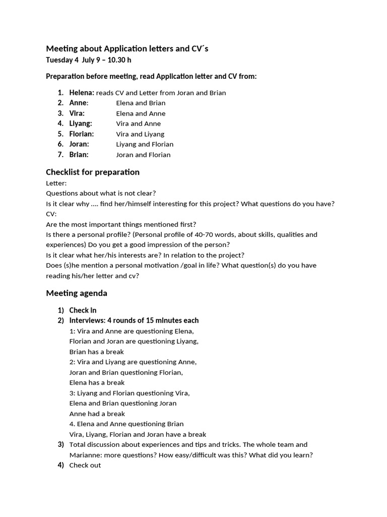 Assignment Application Letters | PDF