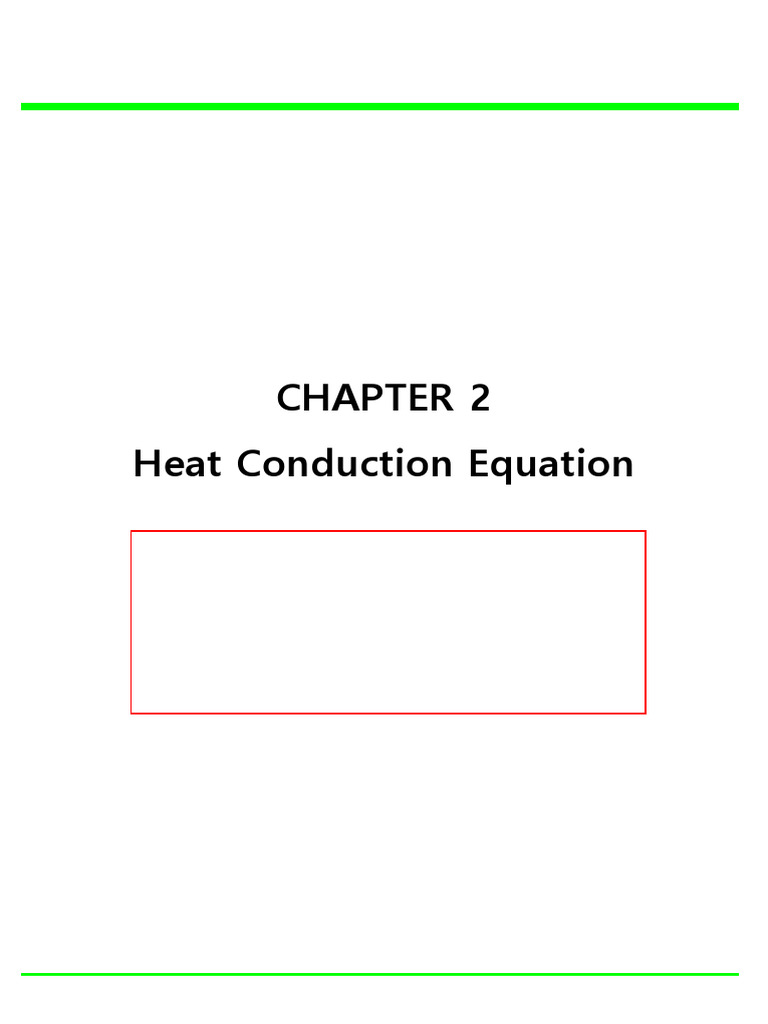Heat Conduction Equation Overview | PDF | Thermal Conduction | Heat