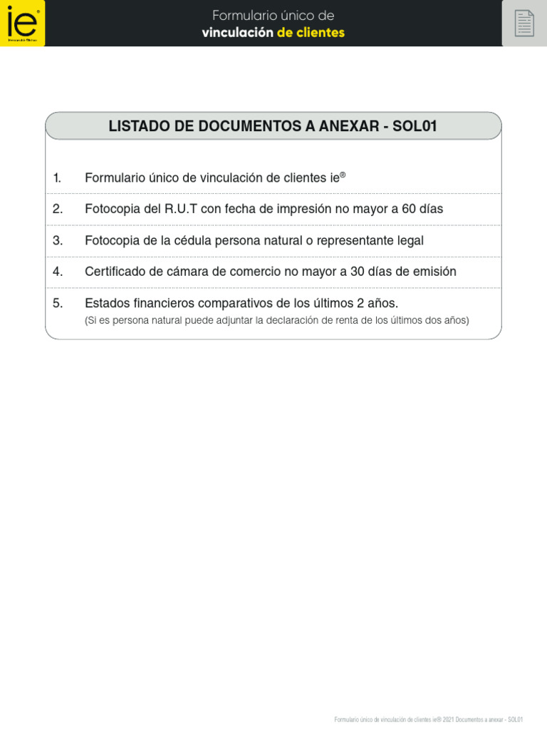 ie©FVC DOCUMENTOS A ANEXAR - NORMAL | PDF