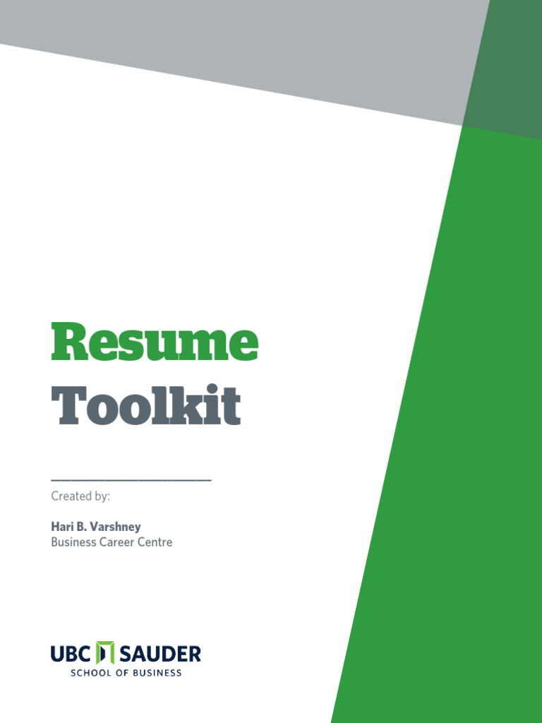 Resume Toolkit 2024 Final | PDF | Résumé | Leadership