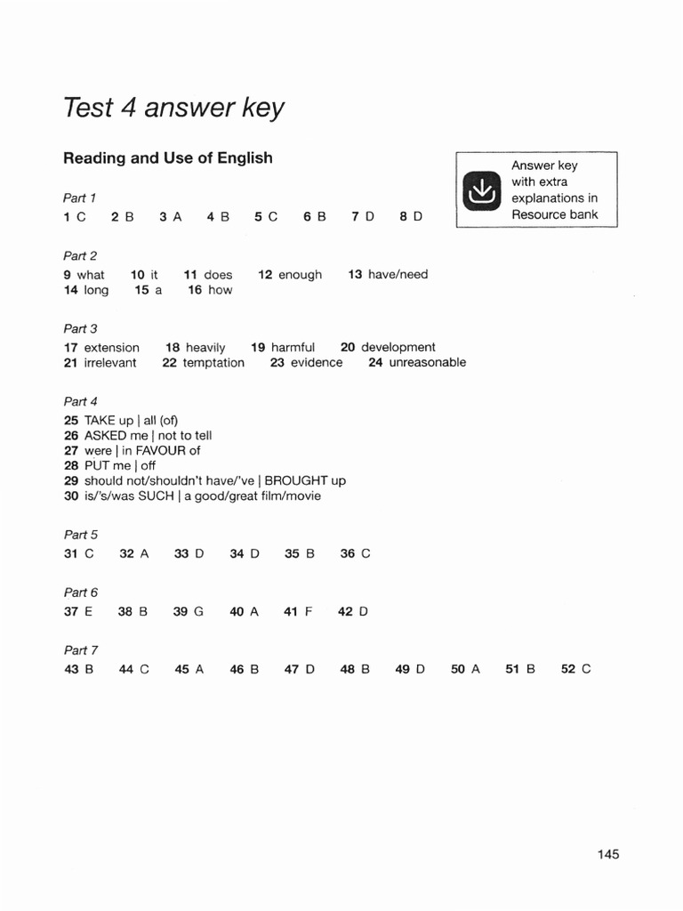 Answer Key | PDF