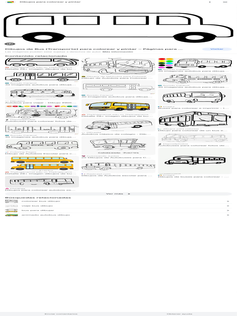 Dibujos de autobuses para colorear | PDF | Autobús