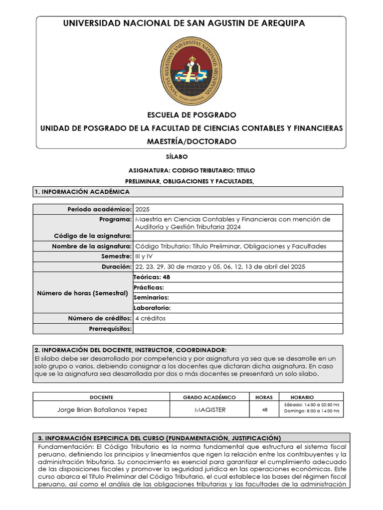 Formato Silabo 2025 | PDF | Justicia | Crimen y violencia