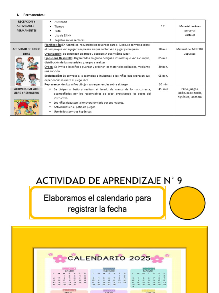 9.utilizamos El Calendario | PDF | Calendario