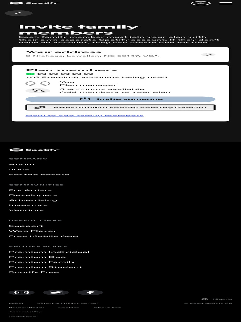 Manage Your Family Plan - Spotify | PDF