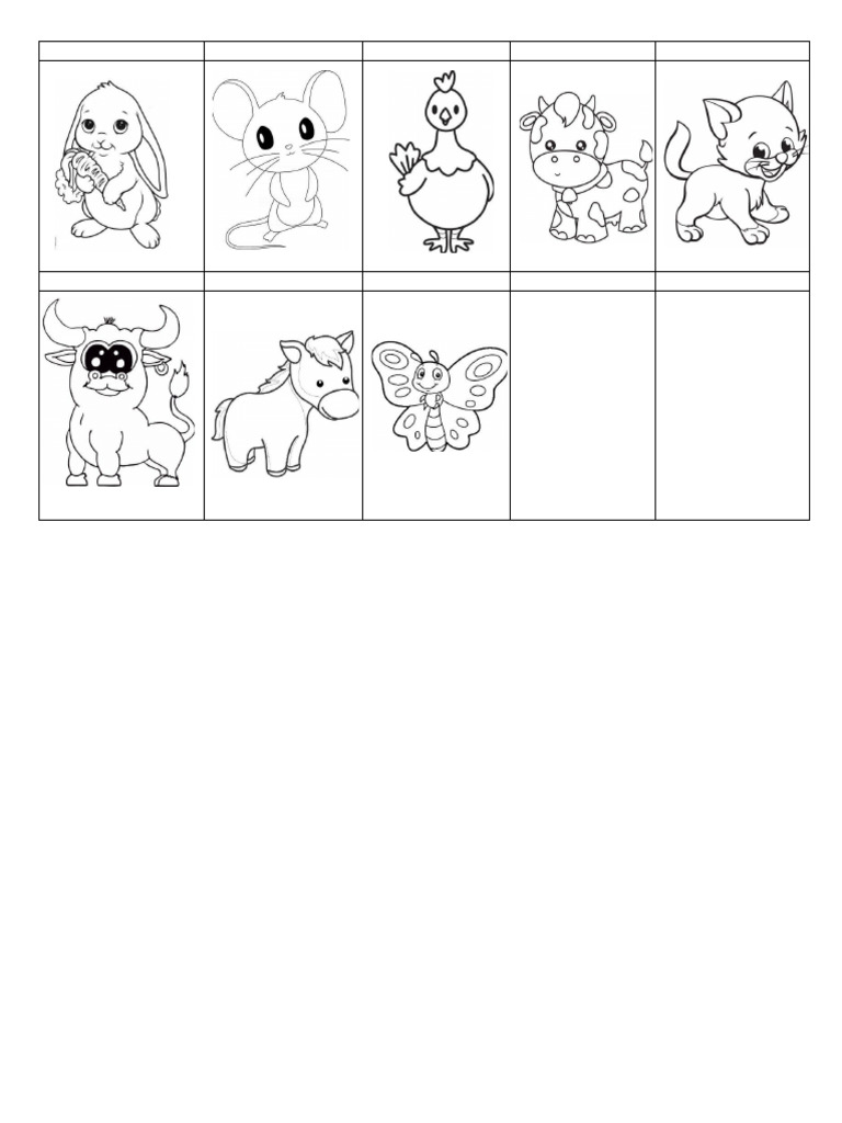 Animals Imprimir Pdf