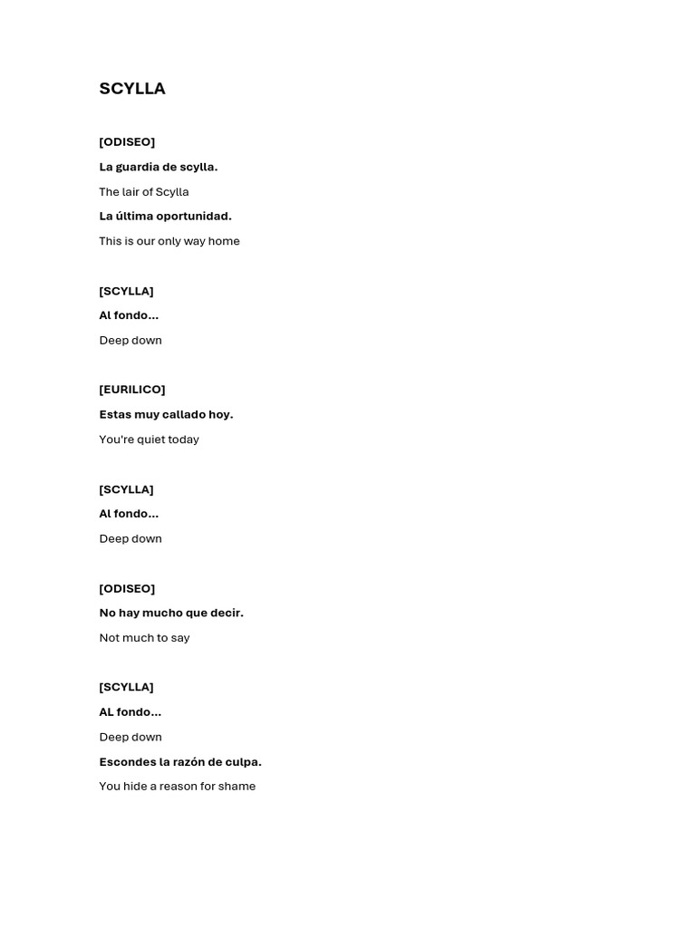 La Última Oportunidad en Scylla | PDF