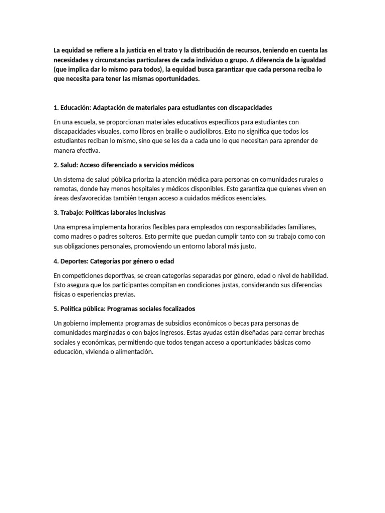 EQUIDAD | PDF