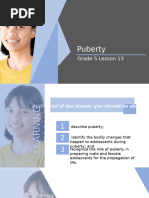 Changes During Puberty: Grade 5 | PDF