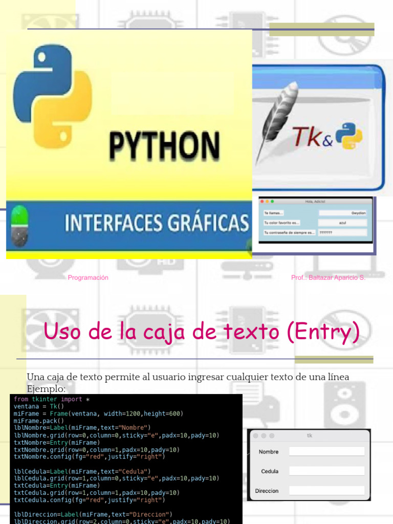 Intefaz Grafica (Caja_texto_Python) | PDF | Software del sistema ...