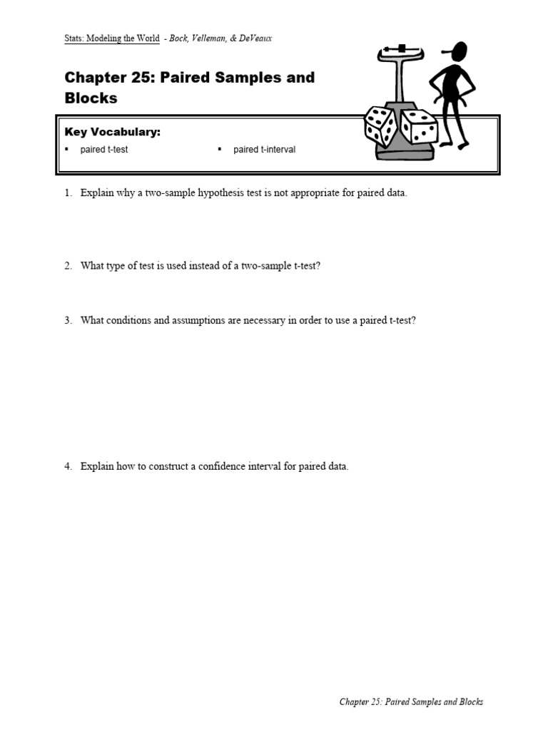 Paired Samples and t-Tests Explained | PDF