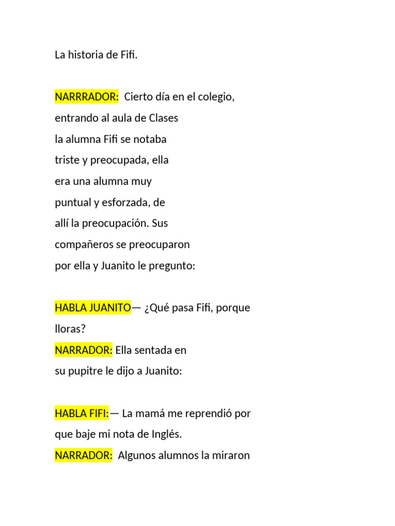 La Historia de Fifi | PDF