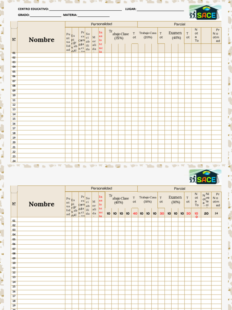 Cuadro Estandar | PDF