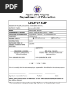 Locator Slip Form Template | PDF