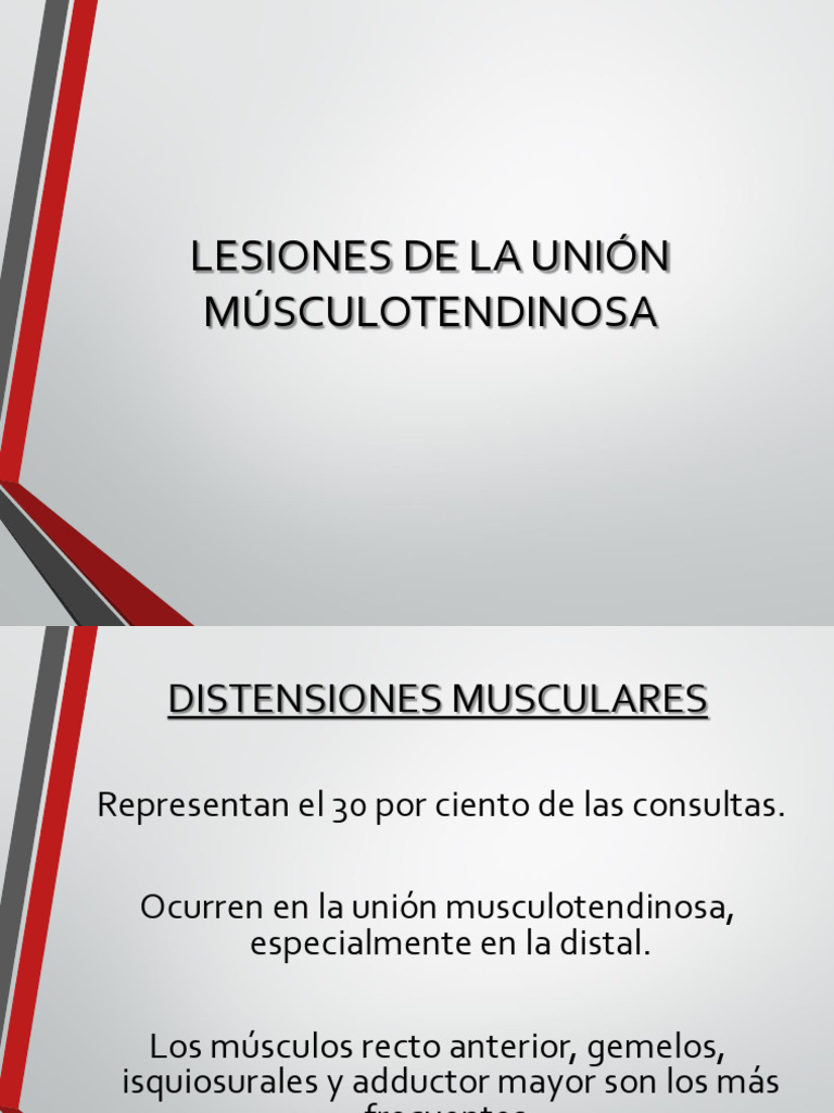 Lesiones Musculares: Tipos y Tratamiento | PDF | Enfermedades y ...
