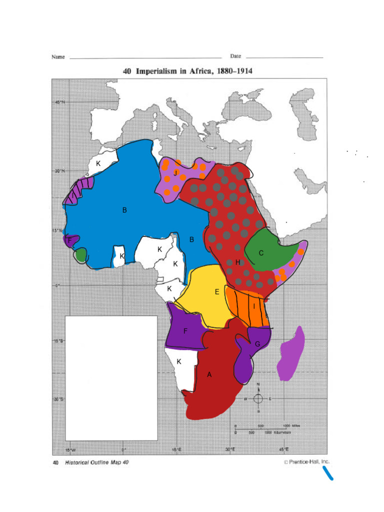 Destiny Owen - IMPERIALISM IN AFRICA MAP WORKSHEET | PDF