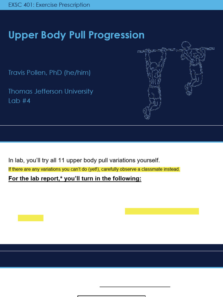 Upper Body Pull Exercise Variations | PDF | Musculoskeletal System ...