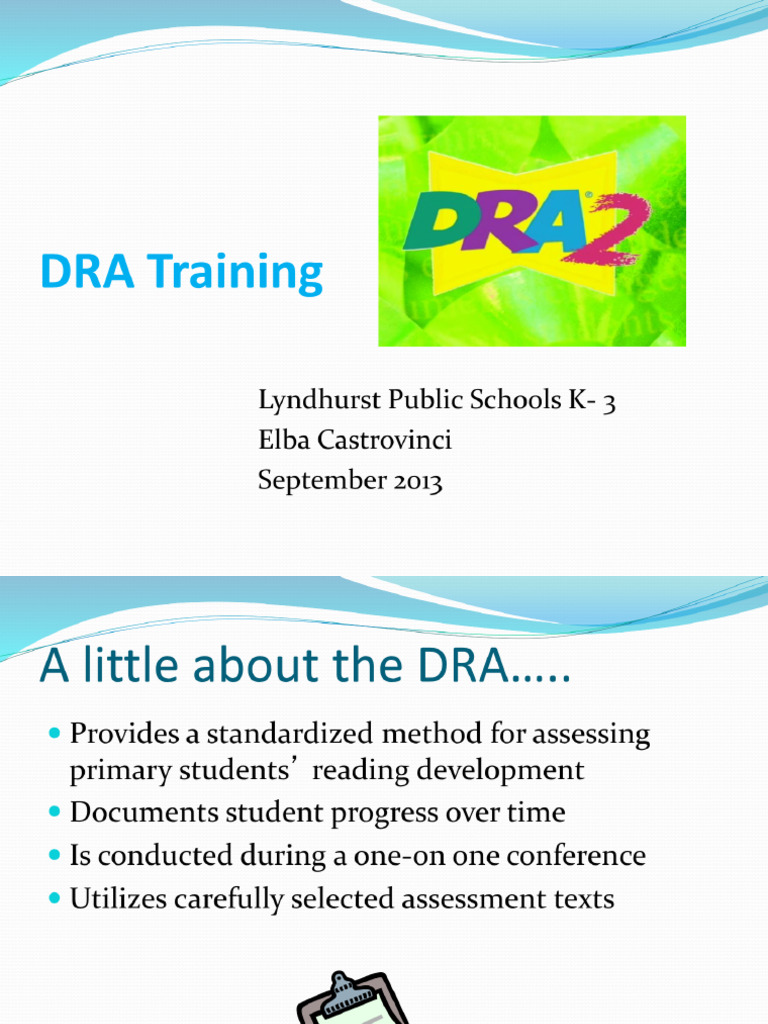 DRA Training | PDF