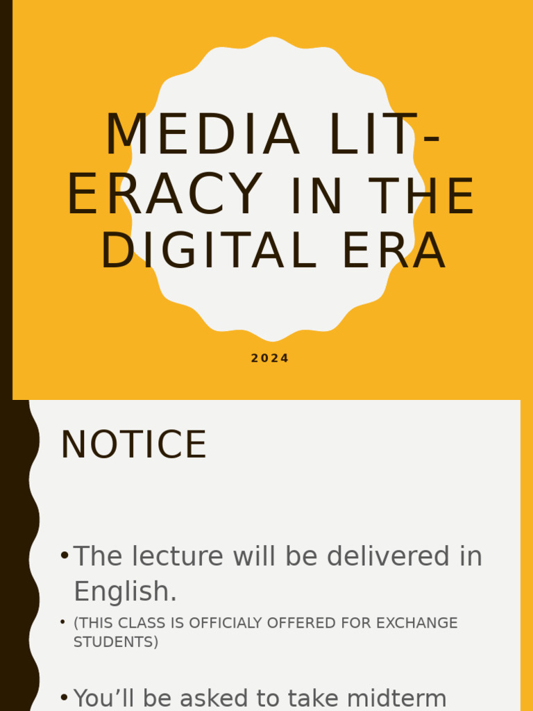 Week 1 - Class Orientation | PDF