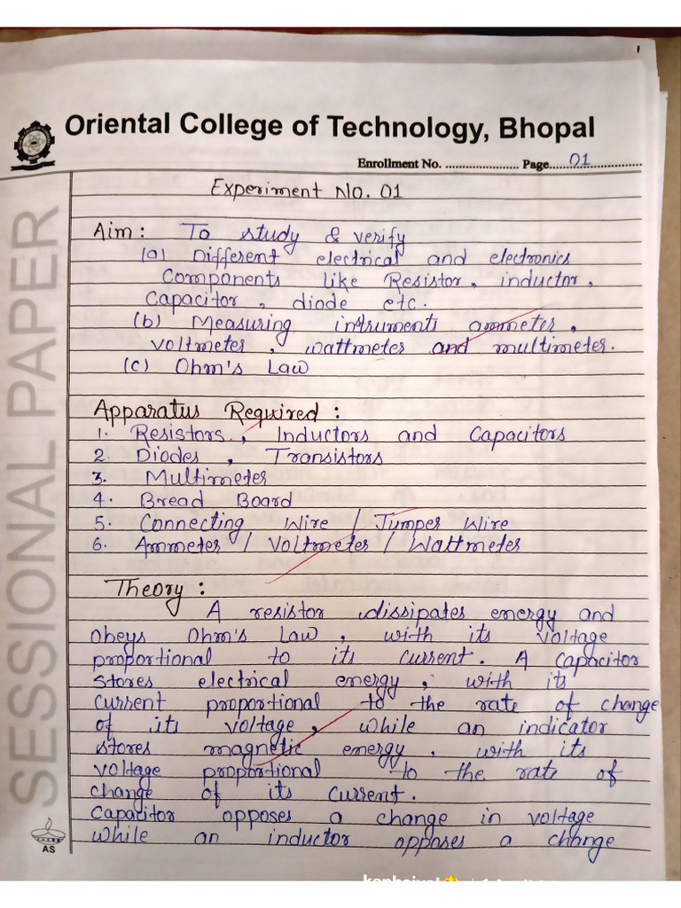 BEEE Experiment No. 1 | PDF