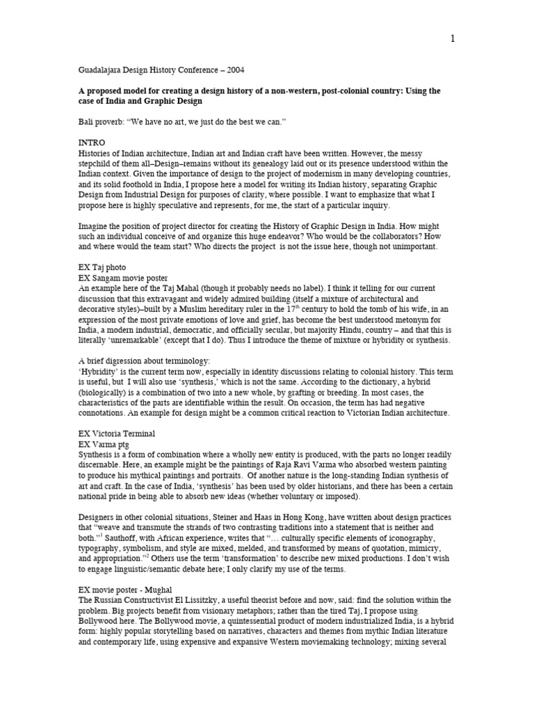 MexConf.A Proposed Model For Creating A Design History of A Non-Western ...