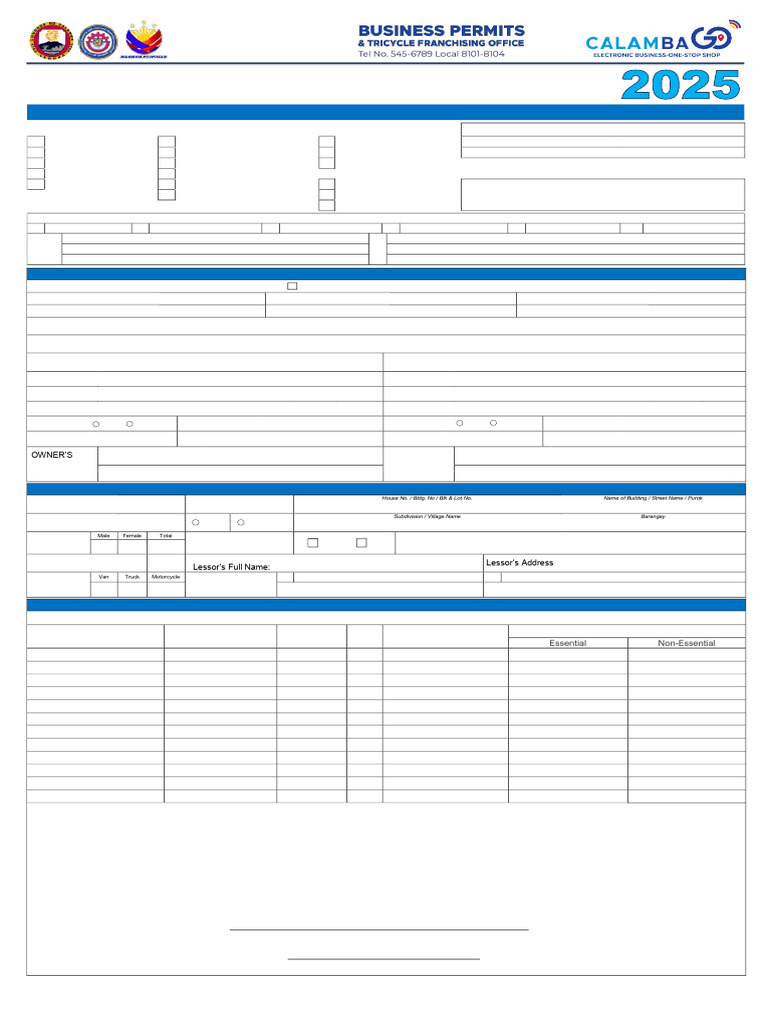 Unified Business Permit Application Form | PDF | Business | Regulatory Compliance