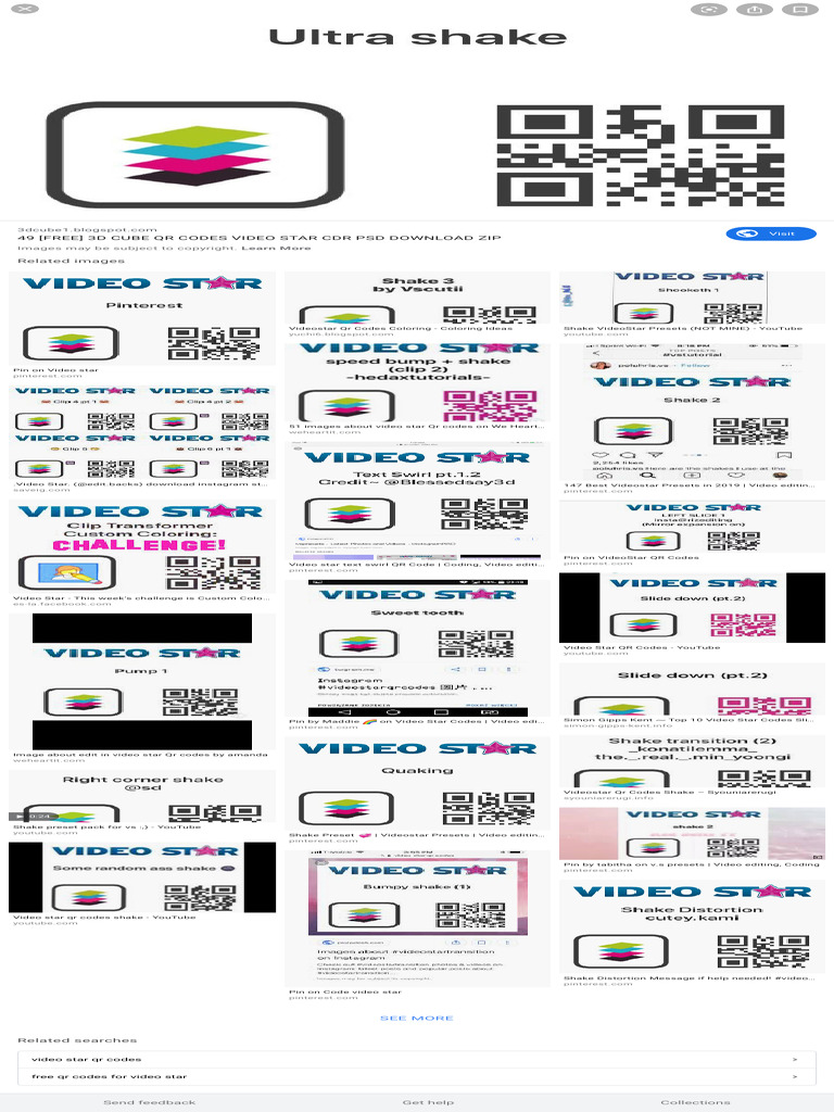 Video Star Keyframe QR Codes - Google Search | PDF