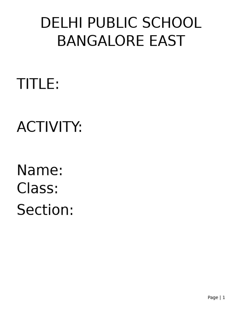 English Project Template Guide | PDF | Reading Comprehension ...