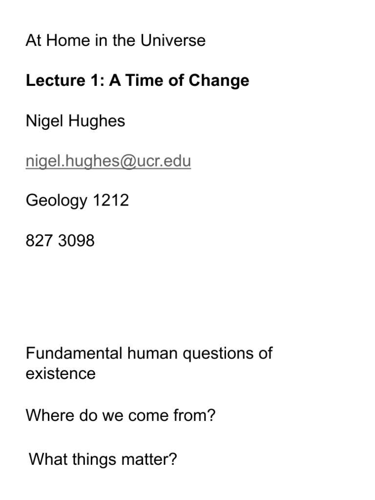 Lecture 1 Slides | PDF | Nature | Narrative