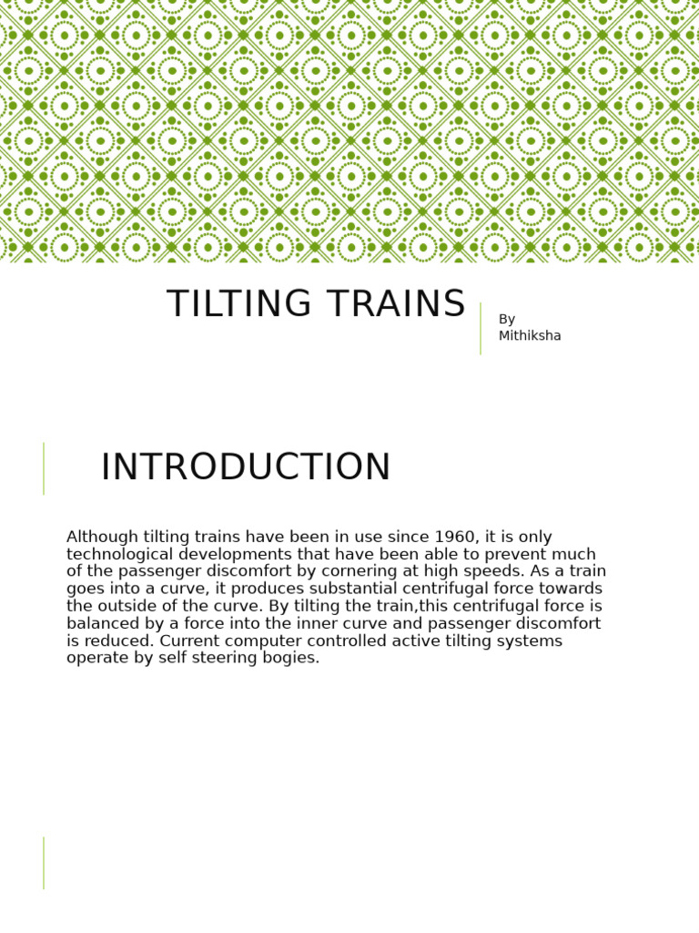 Tilting Trains | PDF