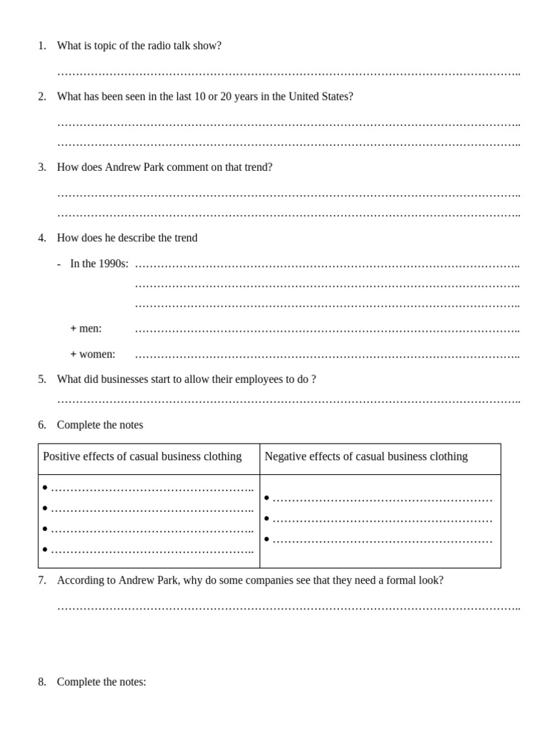 Unit 2 (Listening 2 Scaffolding) ST | PDF