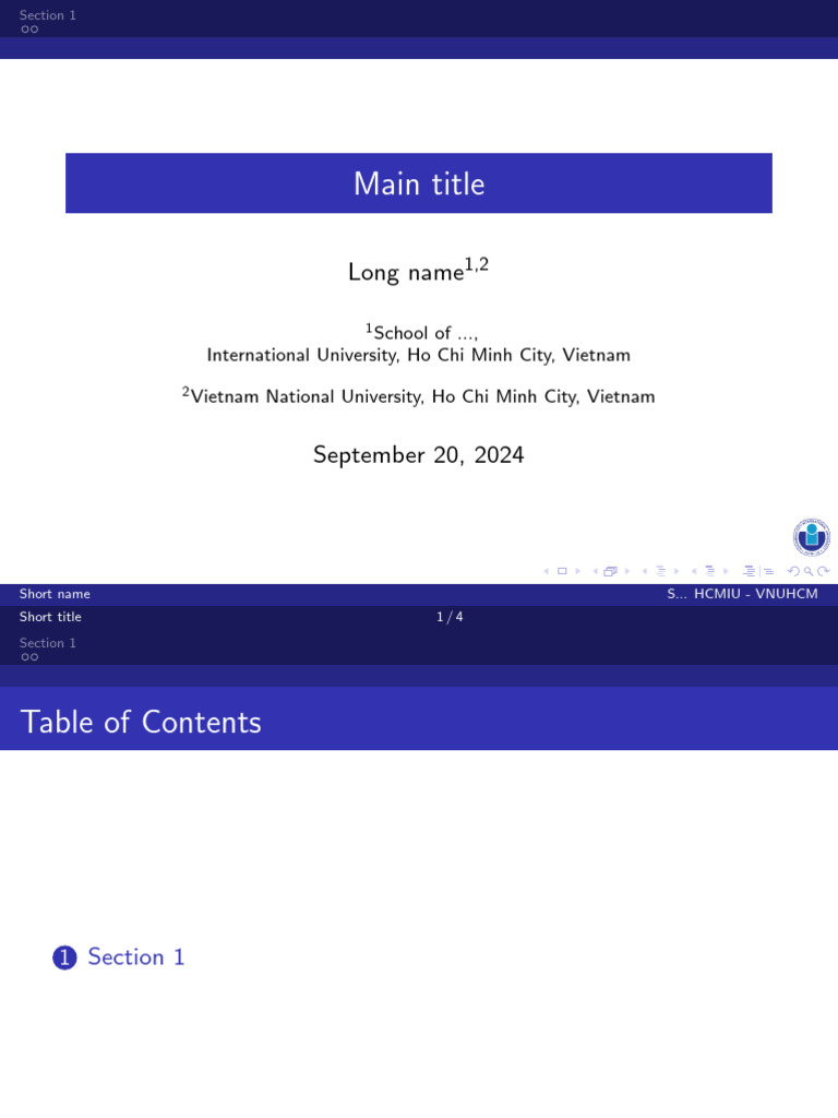 International University Hcmiu Vnu Slide Template | PDF