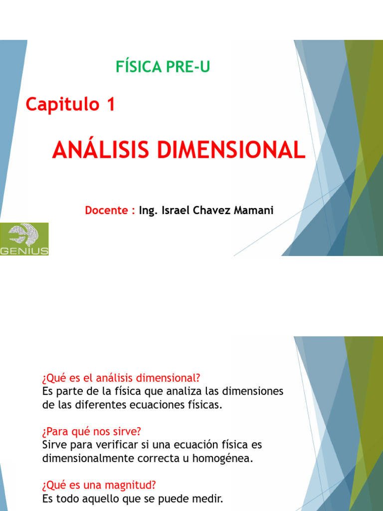 Analisis Dimensional | PDF